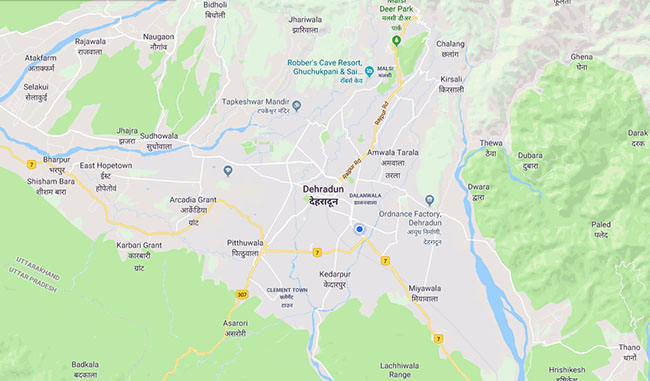 Dehradun Political Map